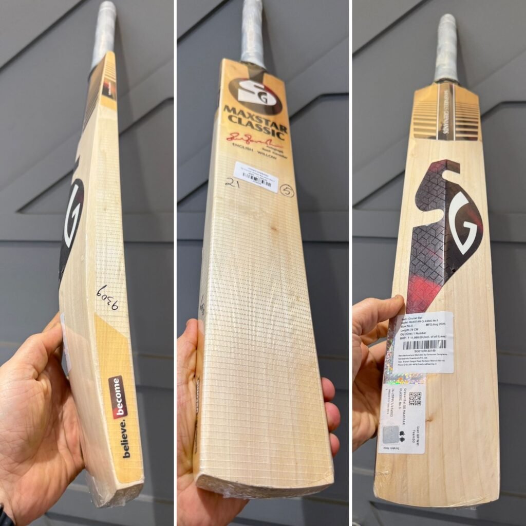 SG Maxstar Classic Bat Size 5 – Crown Cricketer