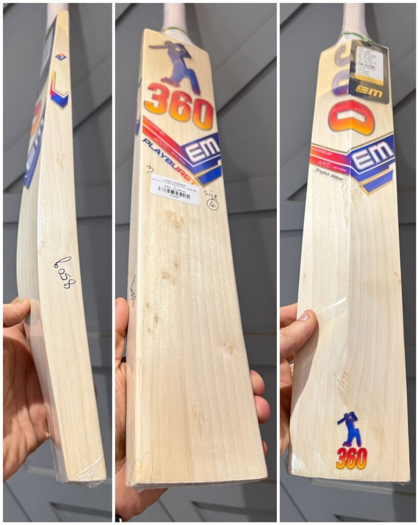 EM 360 PLAY BURST CRICKET BAT SIZE 4 – Crown Cricketer